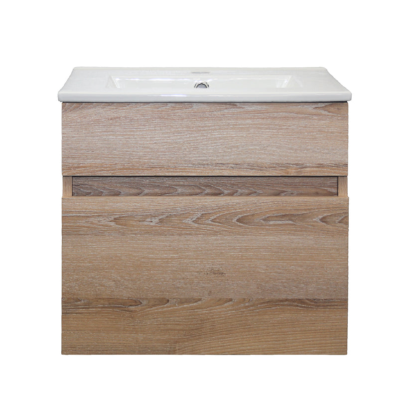 Denver Stylo Compact Floating Bathroom Vanity | Washed Shale | 500 ...