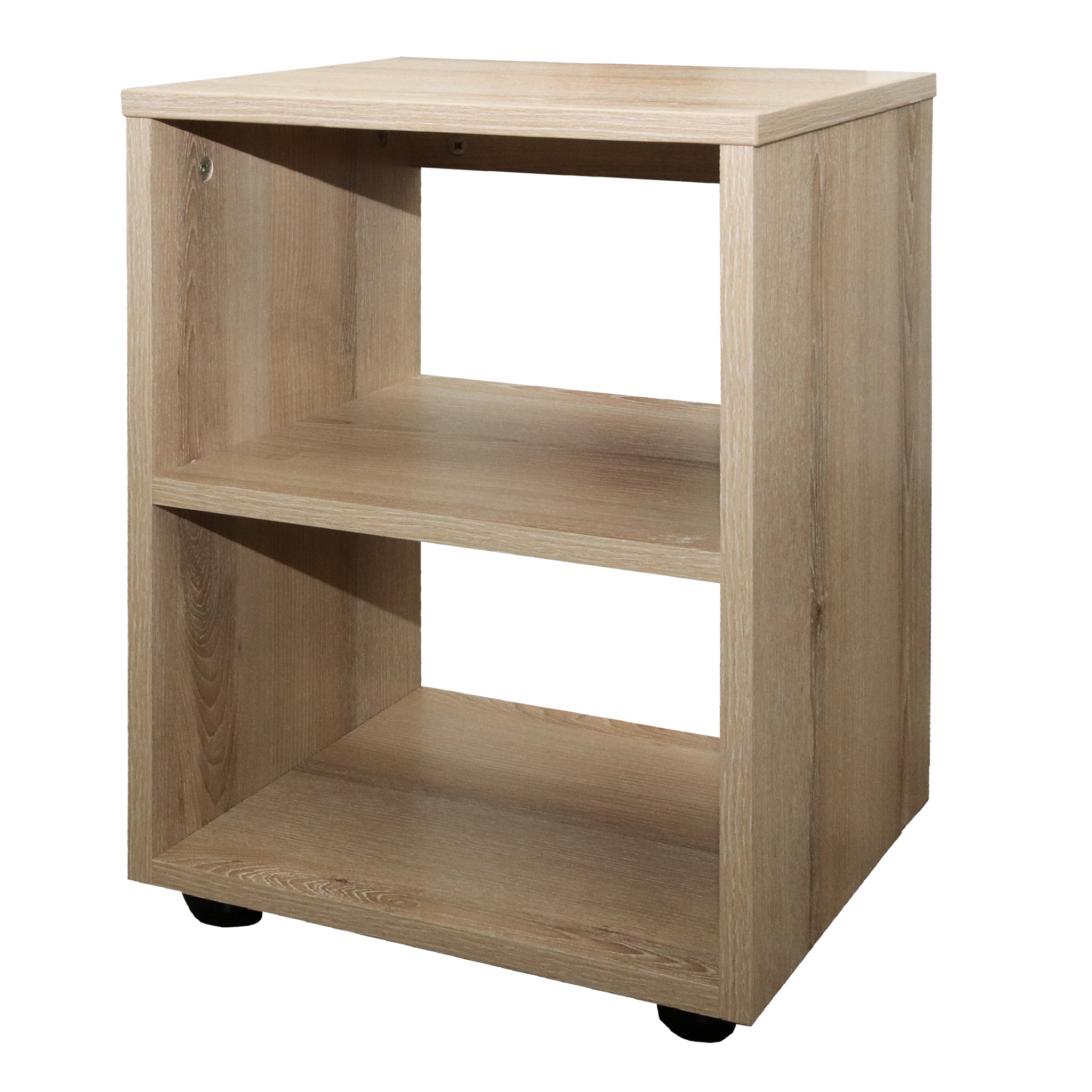 Denver Home | Bed Side Pedestal with Shelf | Washed Shale – BuildSaver